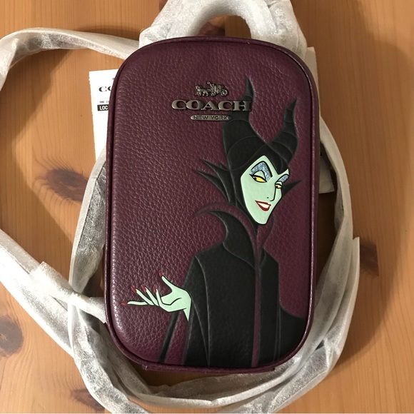 Coach | Bags | Coach Disney X Coach Eva Phone Crossbody With Maleficent ...